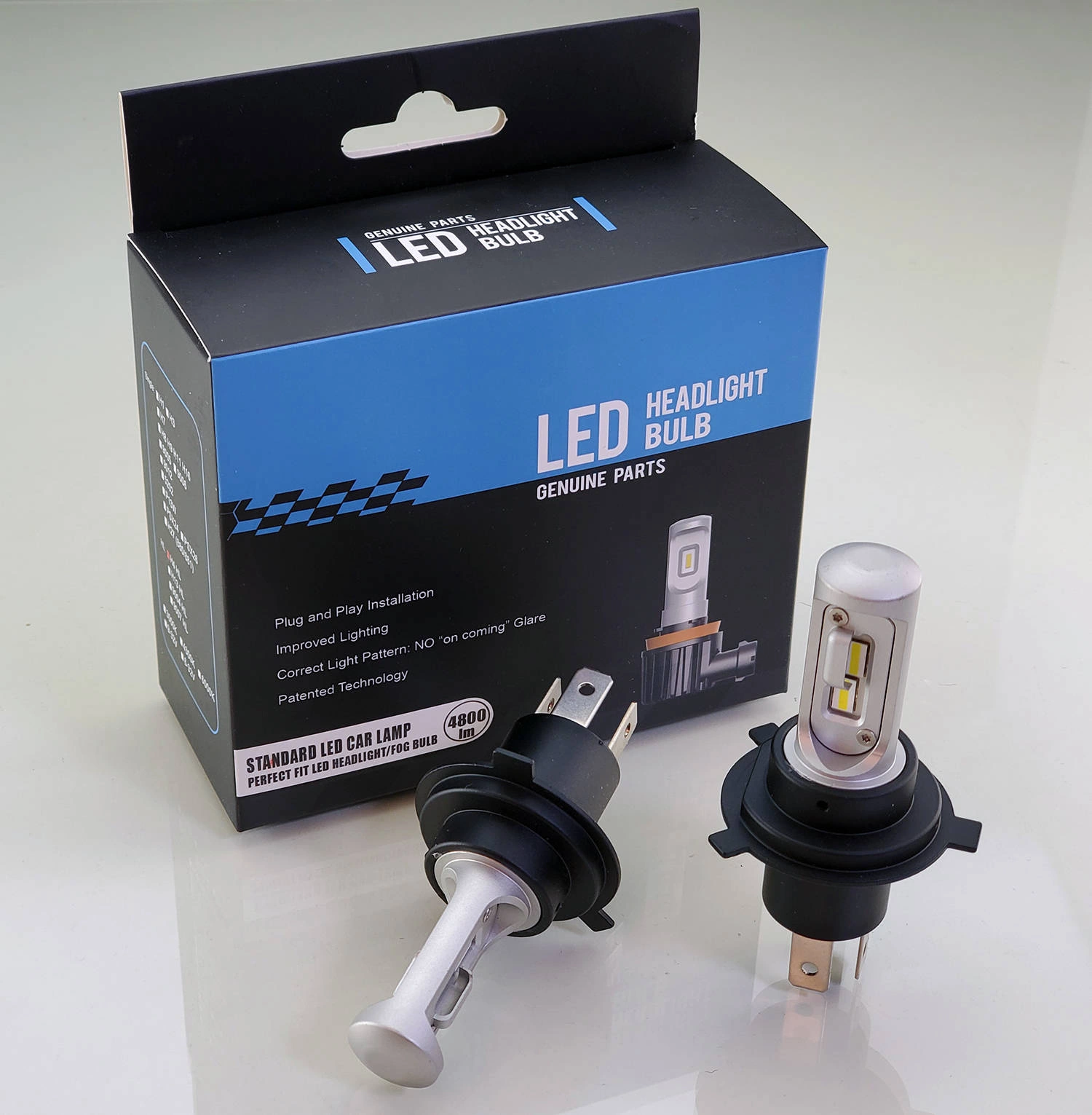 H4 Hi/Low Beam EK Headlight Conversion KIT 4800lm Lumen (2 bulbs set)