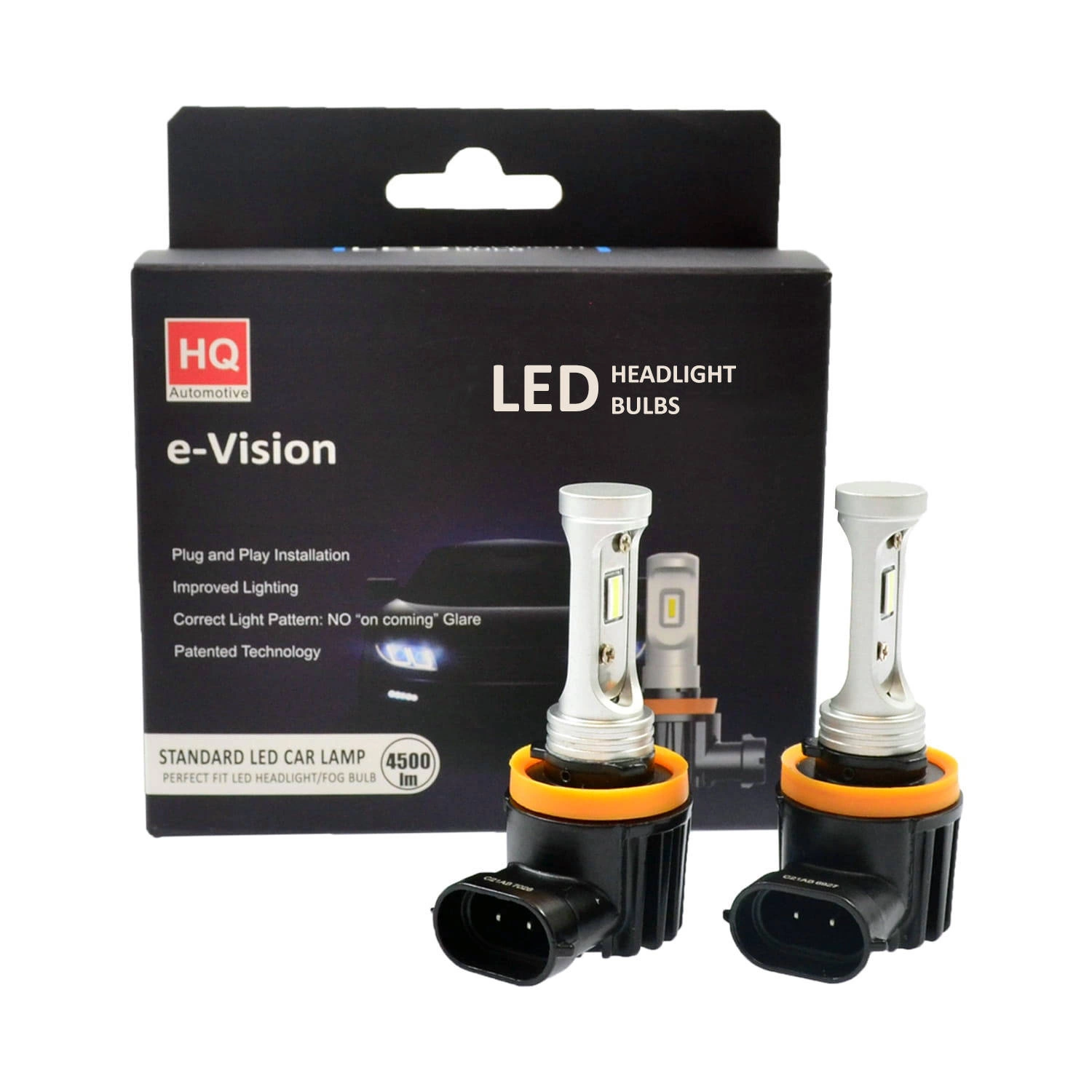 H11 H8 H9 e-Vision Headlight Conversion KIT 4500lm Lumen (2 bulbs set)
